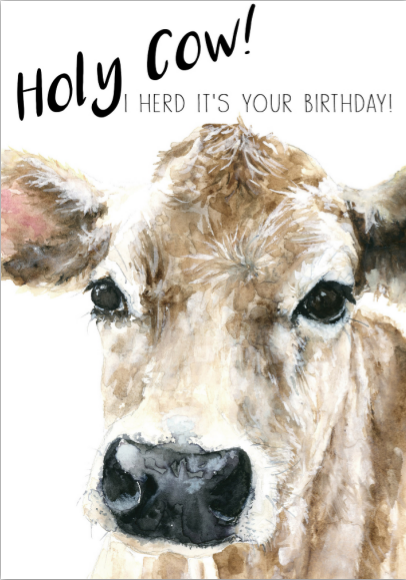 Card - Happy Birthday Cow – Jill Weston